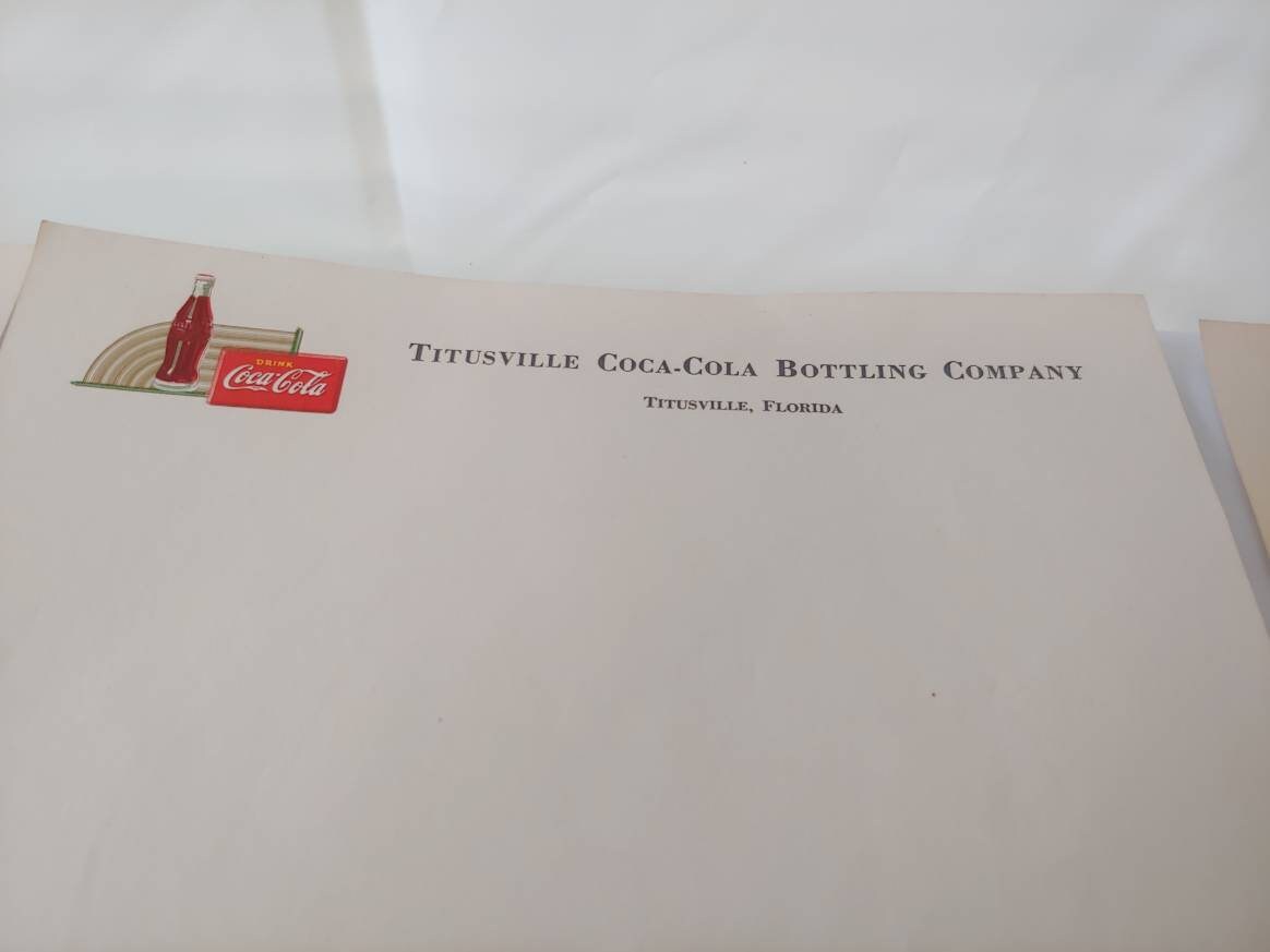 Vintage Coca Cola Letter Heads Coca Cola Letter Head - Etsy