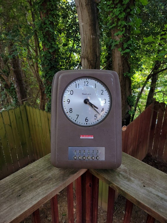 Vintage Simplex Master Clock Time Recorder Type 91-5 - Etsy