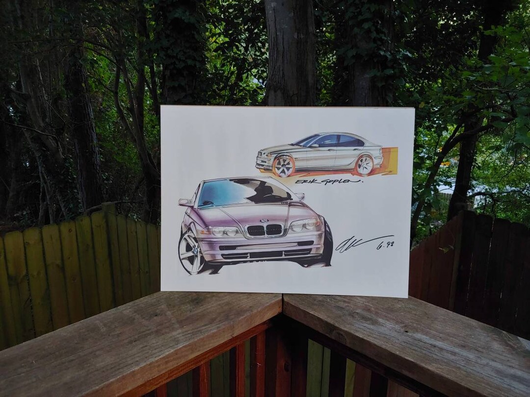 Vintage Erik Goplen BMW Concept Art Signed Print 1998 - Etsy