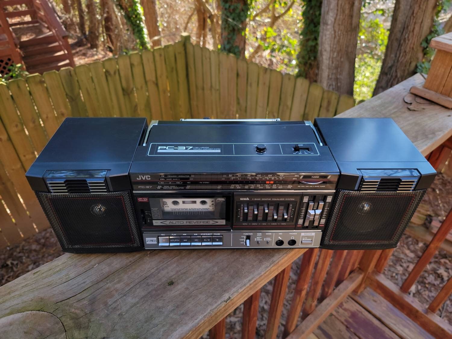 Vintage JVC PC-37 Boombox 4 Band Tuner Ghetto Blaster Radio | Etsy