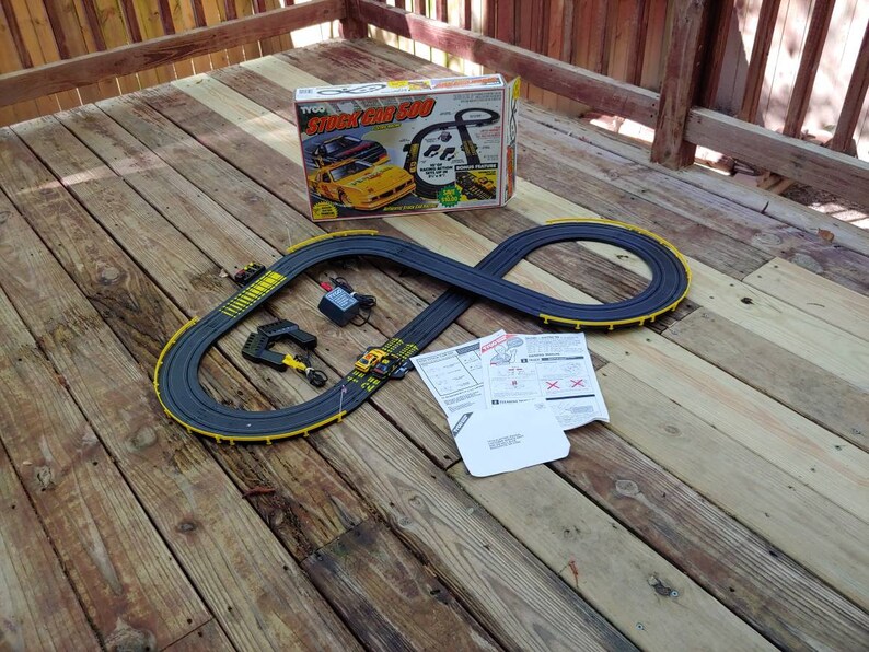 Vintage Tyco Stock Car 500 Electric Racing Slot Car Track In | Etsy