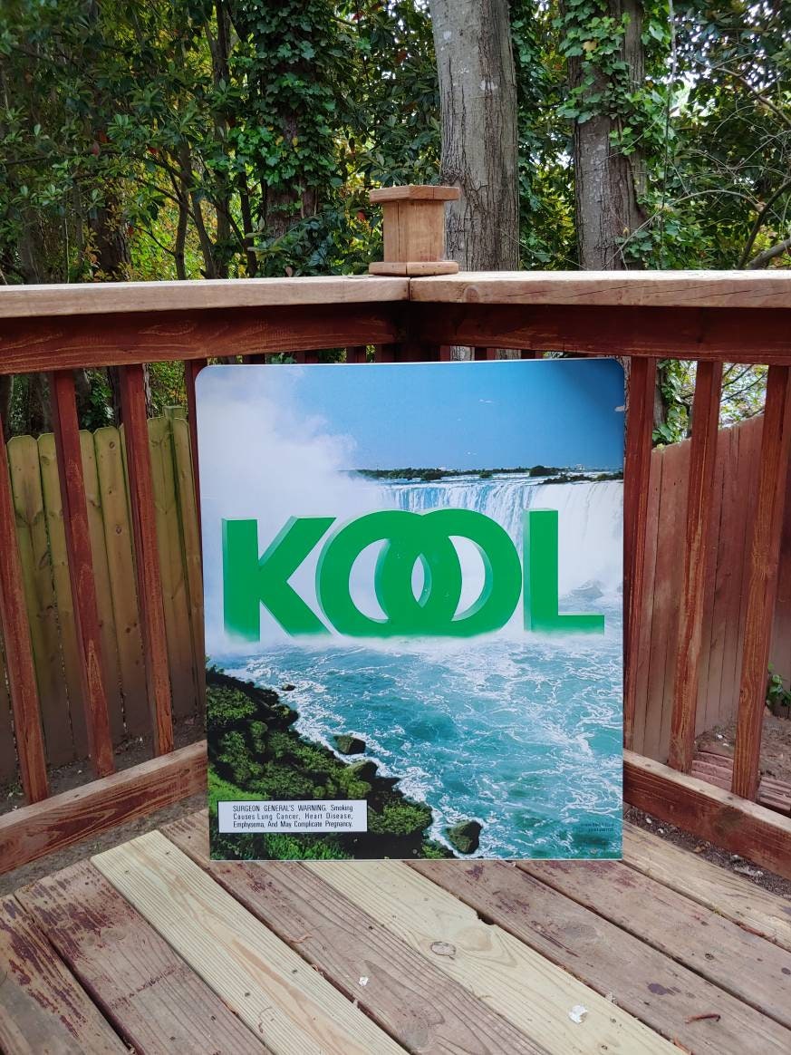 Vintage HUGE Double Sided Kool Cigarette Metal Advertising - Etsy UK