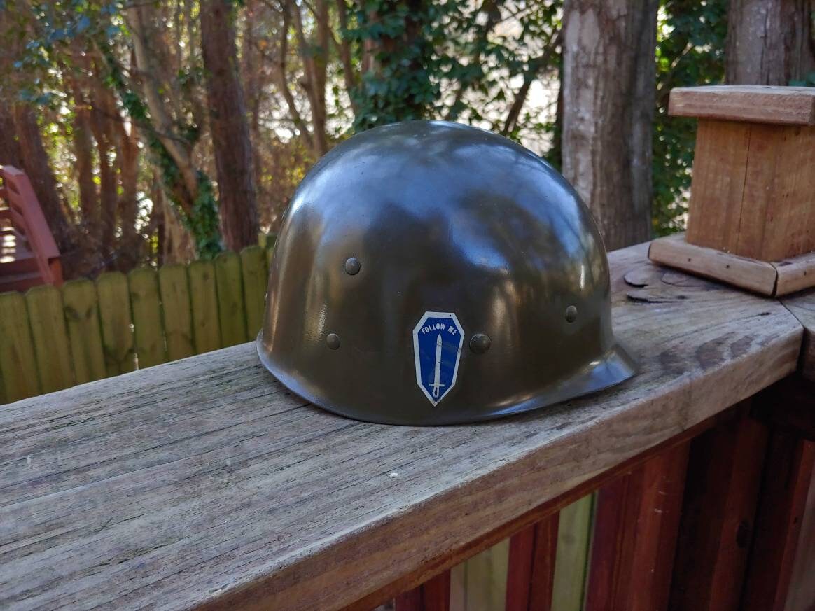 Vintage Westinghouse 28 WWII Military M1 Helmet Liner 1953 Follow Me ...