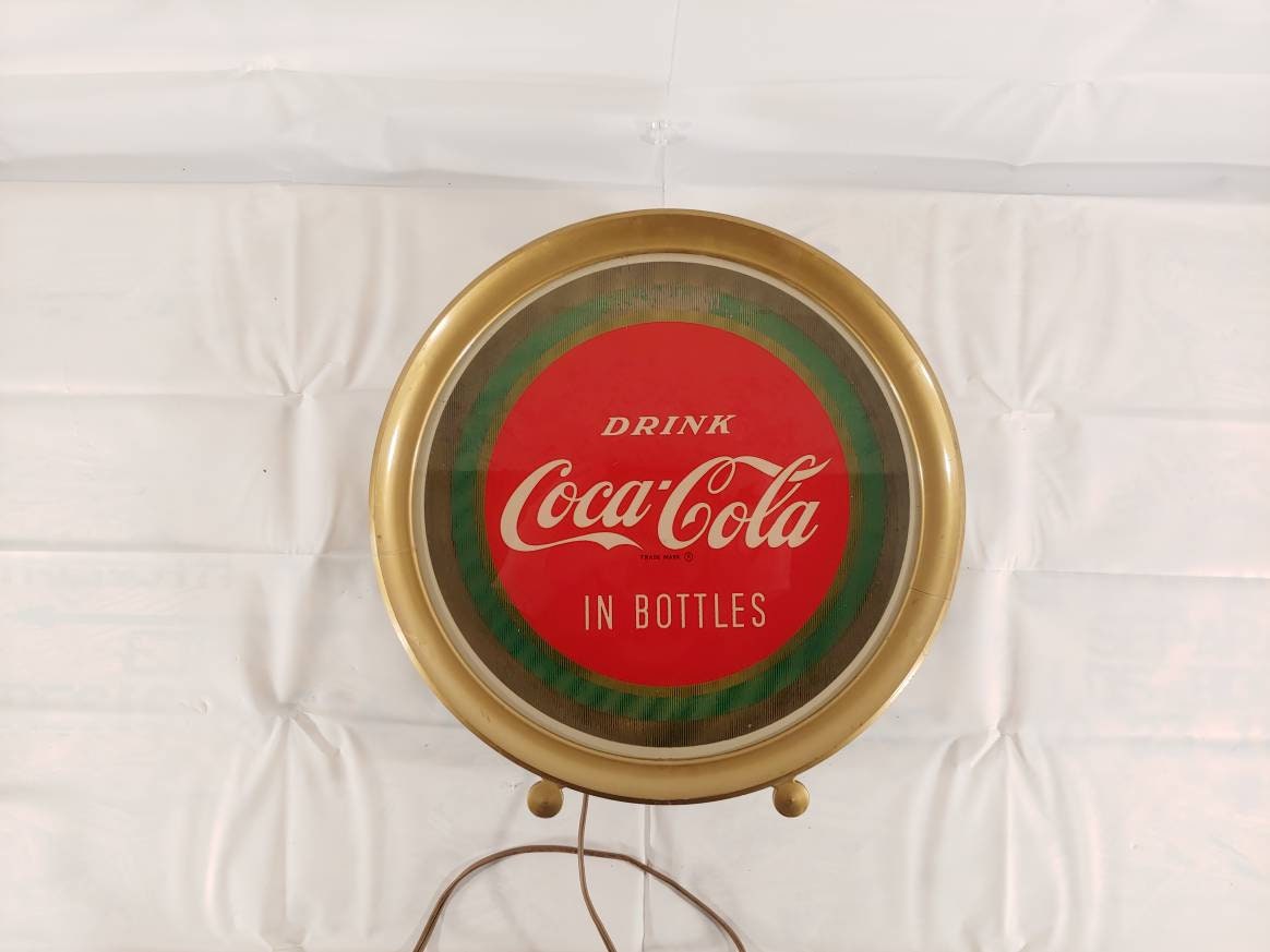 Vintage Drink Coca Cola in Bottles Round Counter Top Fountain | Etsy