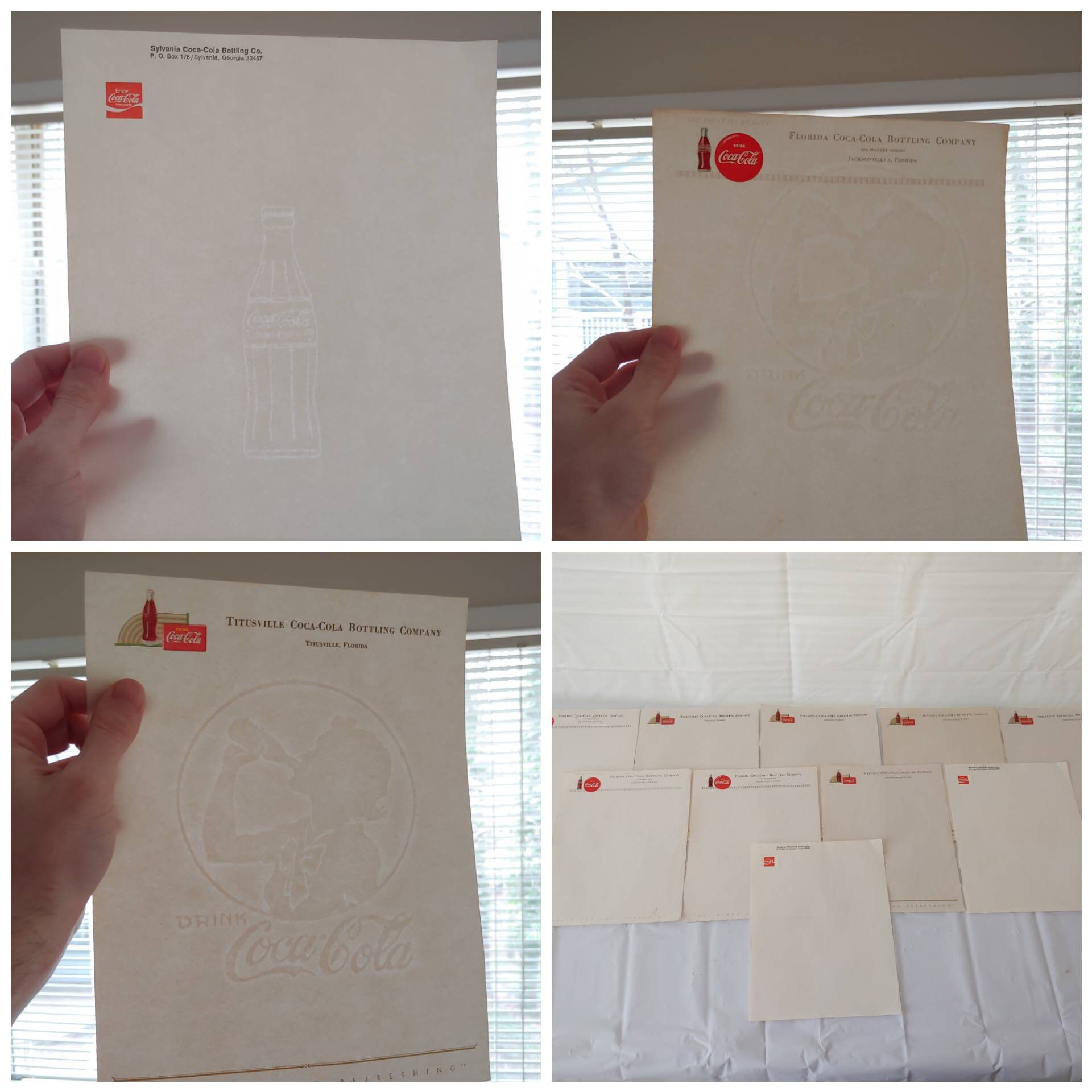Vintage Coca Cola Letter Heads Coca Cola Letter Head | Etsy
