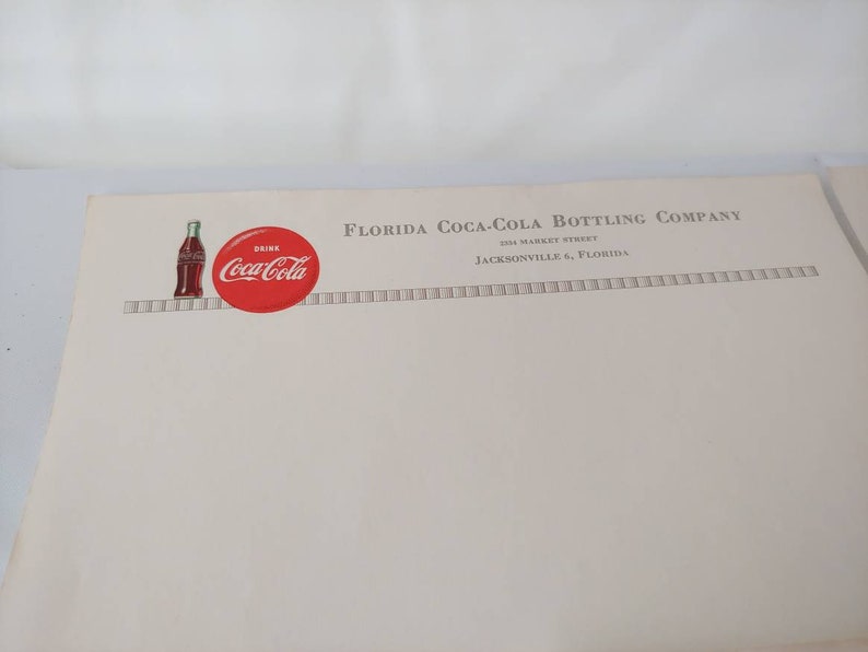 Vintage Coca Cola Letter Heads Coca Cola Letter Head - Etsy