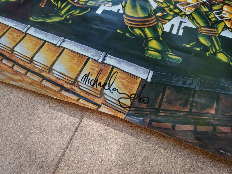 Vintage Michelangelo Signed Teenage Mutant Ninja Turtles TMNT Mirage ...
