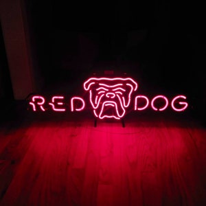 Vintage Red Dog Beer Neon Advertising Lighted Sign | Etsy