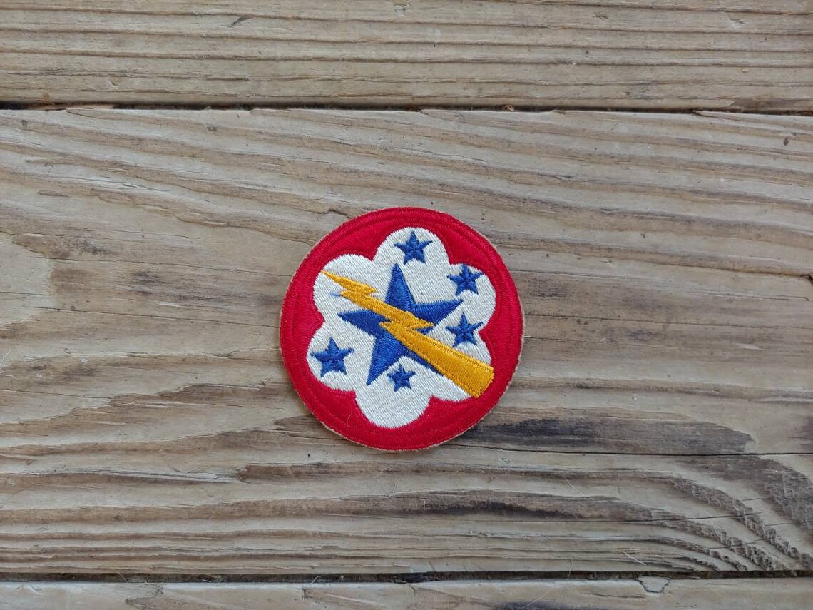 Vintage WWII WW2 Military Lightning Bolt Star Patch | Etsy