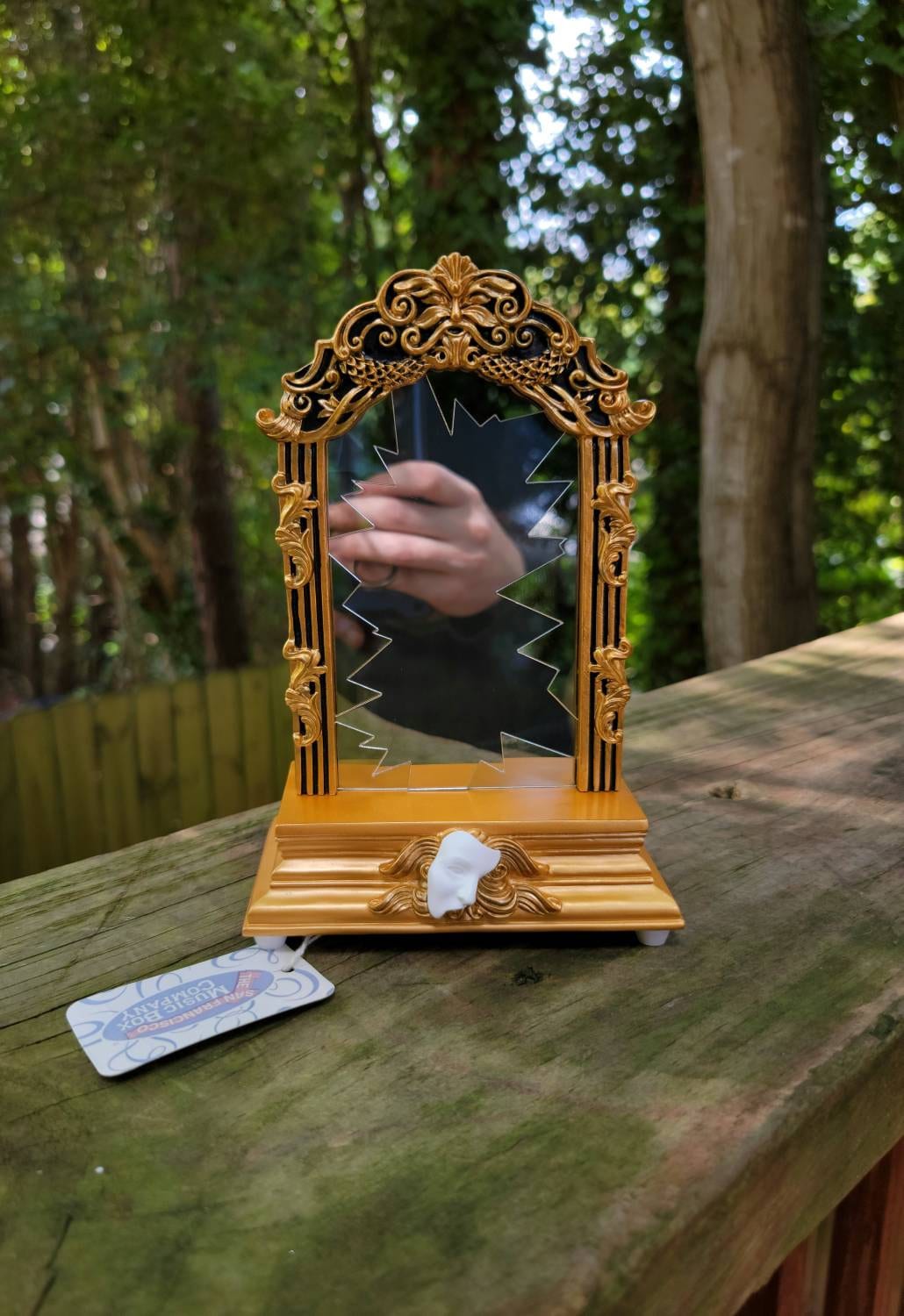 Vintage Phantom of the Opera Cracked Mirror San Francisco Music Box ...