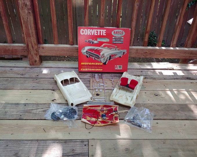 Vintage Rayco ITC Model Craft Motorized Corvette Unbuilt NOS - Etsy