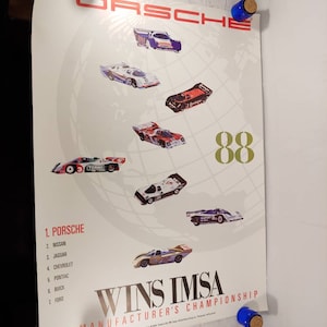 Vintage Porsche Wins IMSA GTP Manufacturers Championship 1988 Poster - Etsy