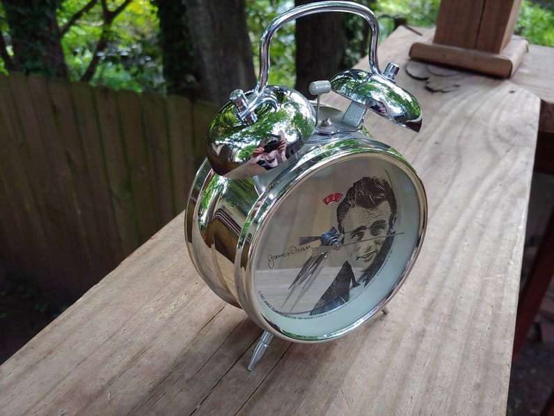 Vintage 1980s James Dean Alarm Clock | Etsy