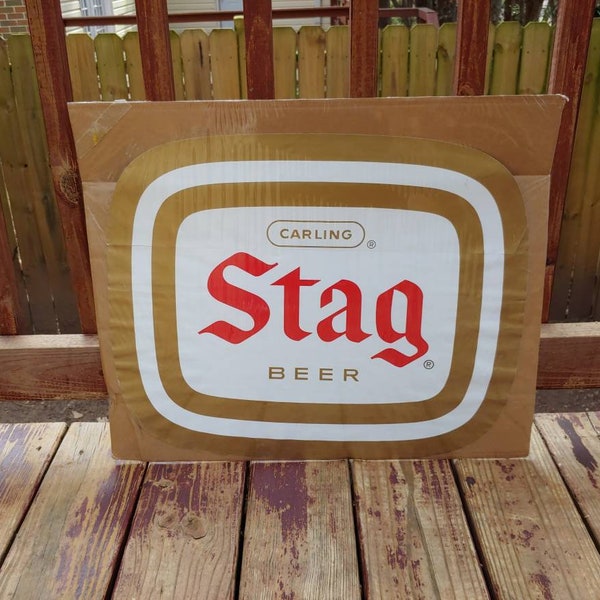 Stag Vintage Beer Sign - Etsy