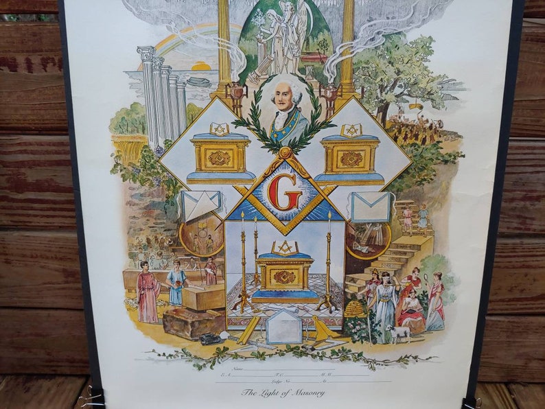 Vintage RARE Free Mason Masonic the Light of Masonry - Etsy
