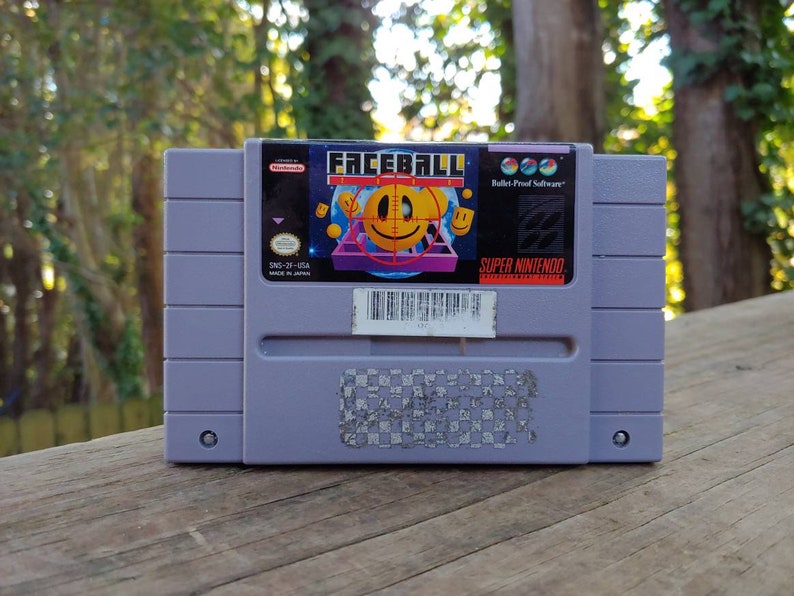 Original Super Nintendo SNES Faceball Game Authentic - Etsy
