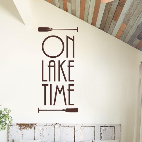 Lake House Decal on Lake Time - Etsy
