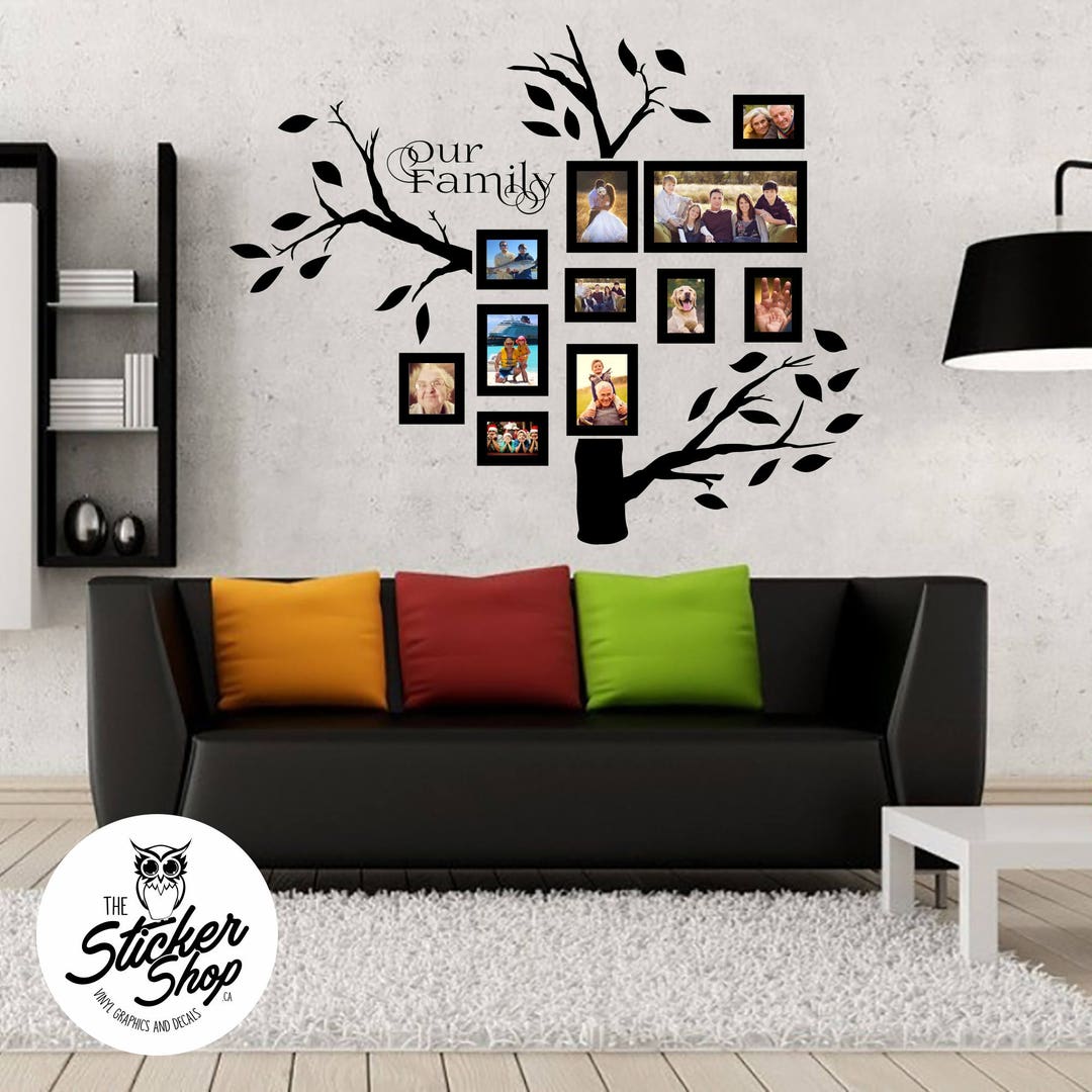 Family Tree Decals Photo Wall - Etsy