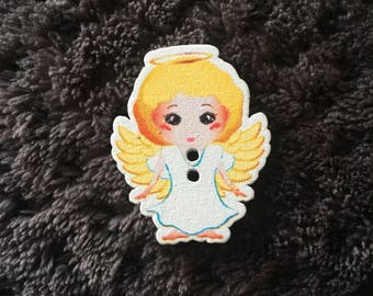 Angel button | Etsy