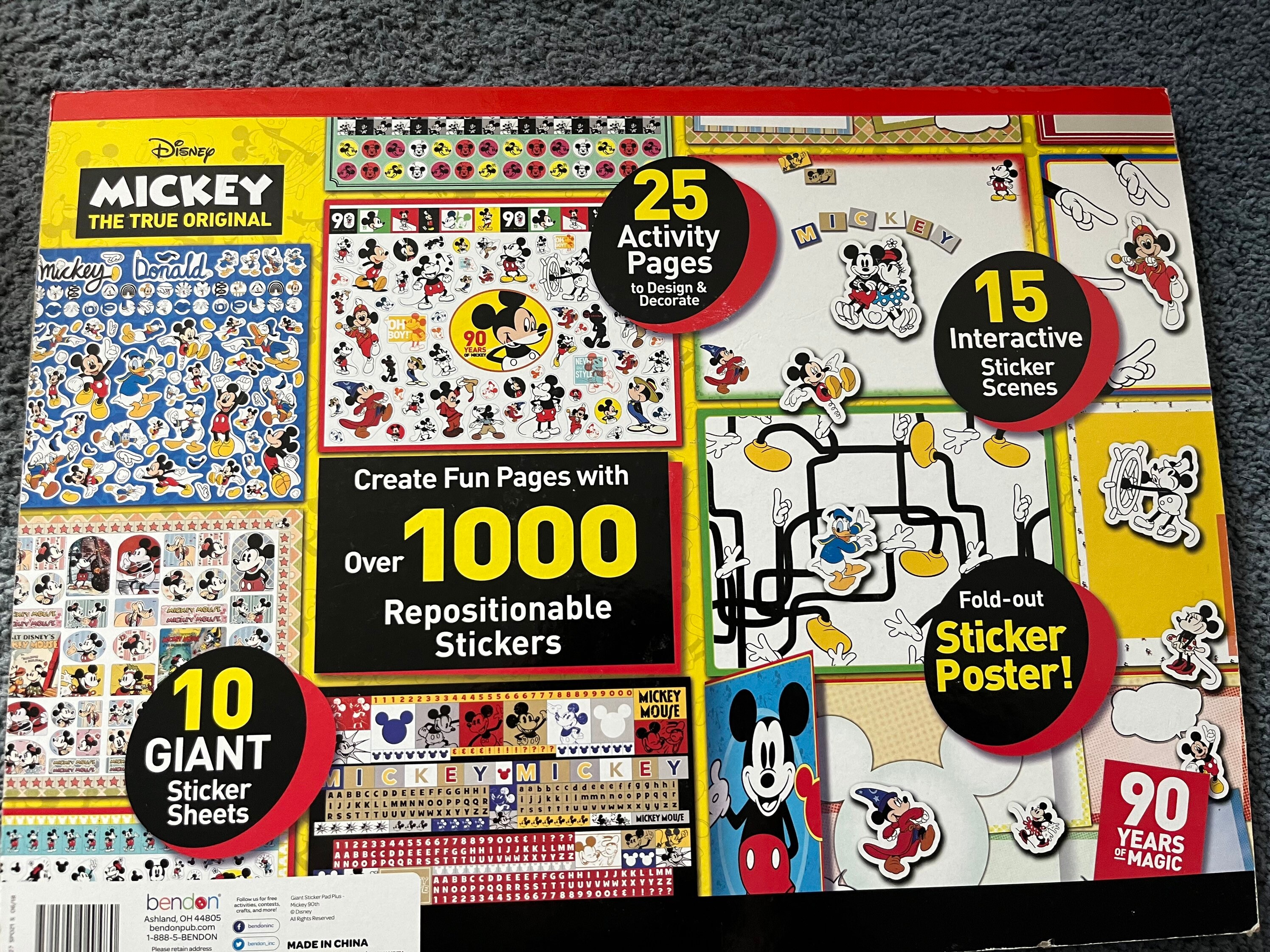 Disney Giant Sticker Activity Pad - Etsy