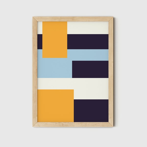 Color Block Art - Etsy