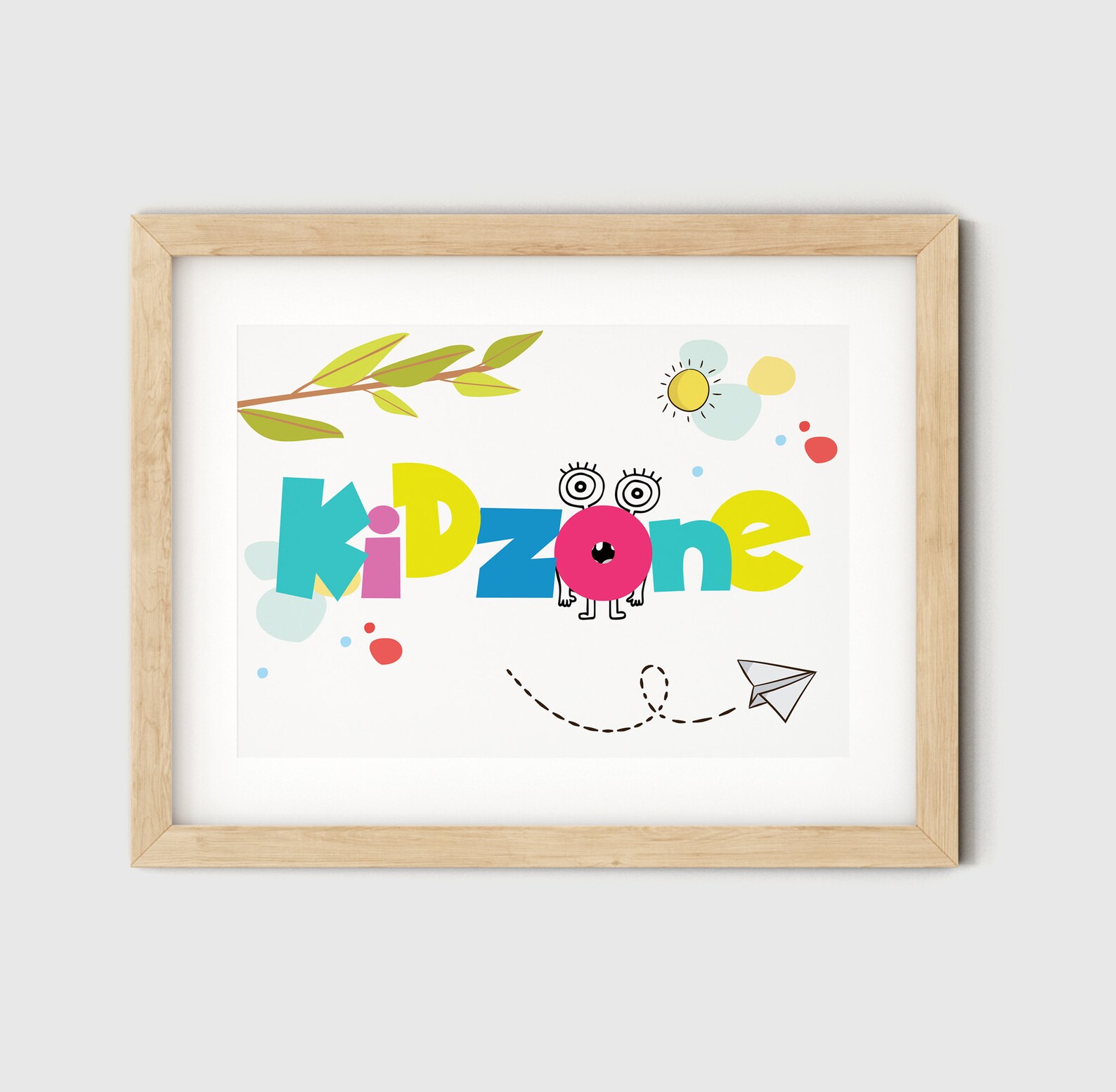 Playroom Decor Kids Zone Sign Printable Art, Kids Room Decor, Nursery ...