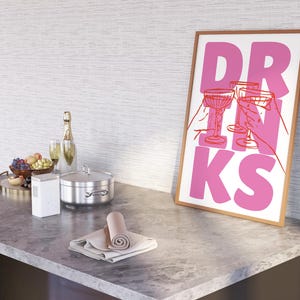 Open Bar Sign Printable | Bar Cart Decor | Cheers Poster | Drinks Bar ...