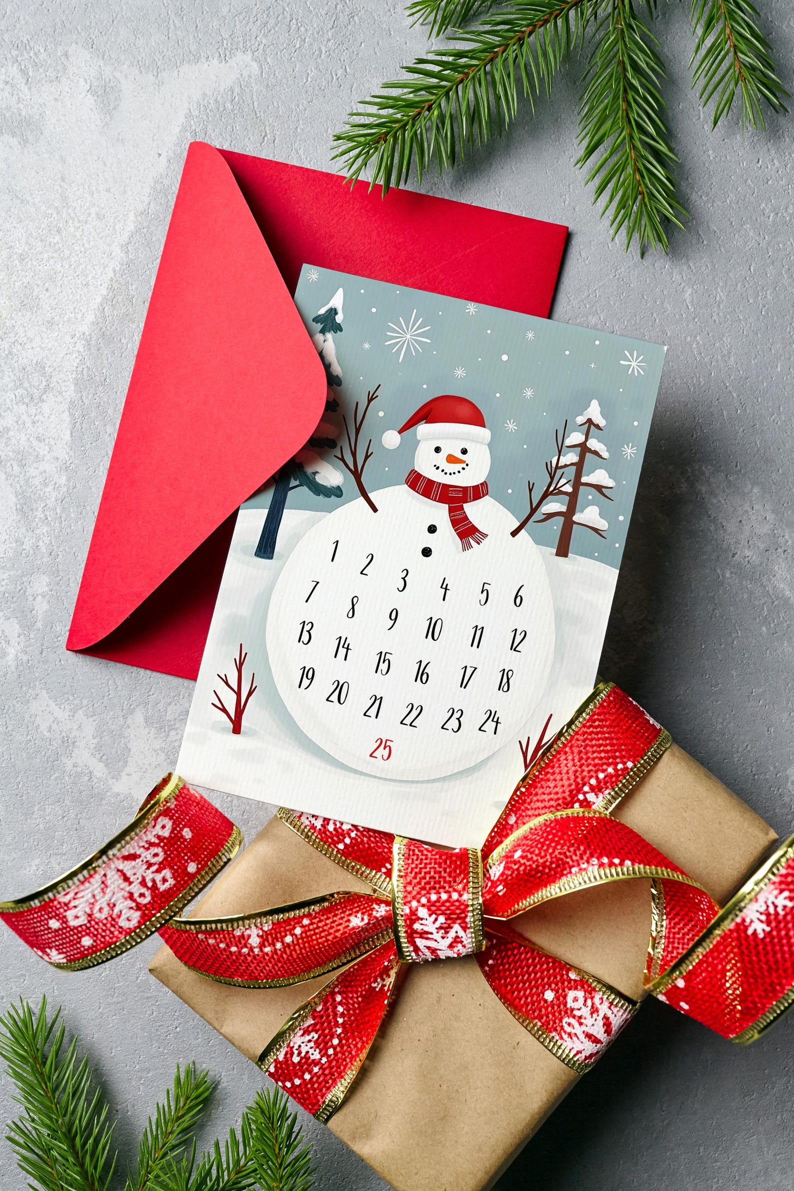 Christmas Countdown Print | Snowman Holidays Decor | Printable Advent ...