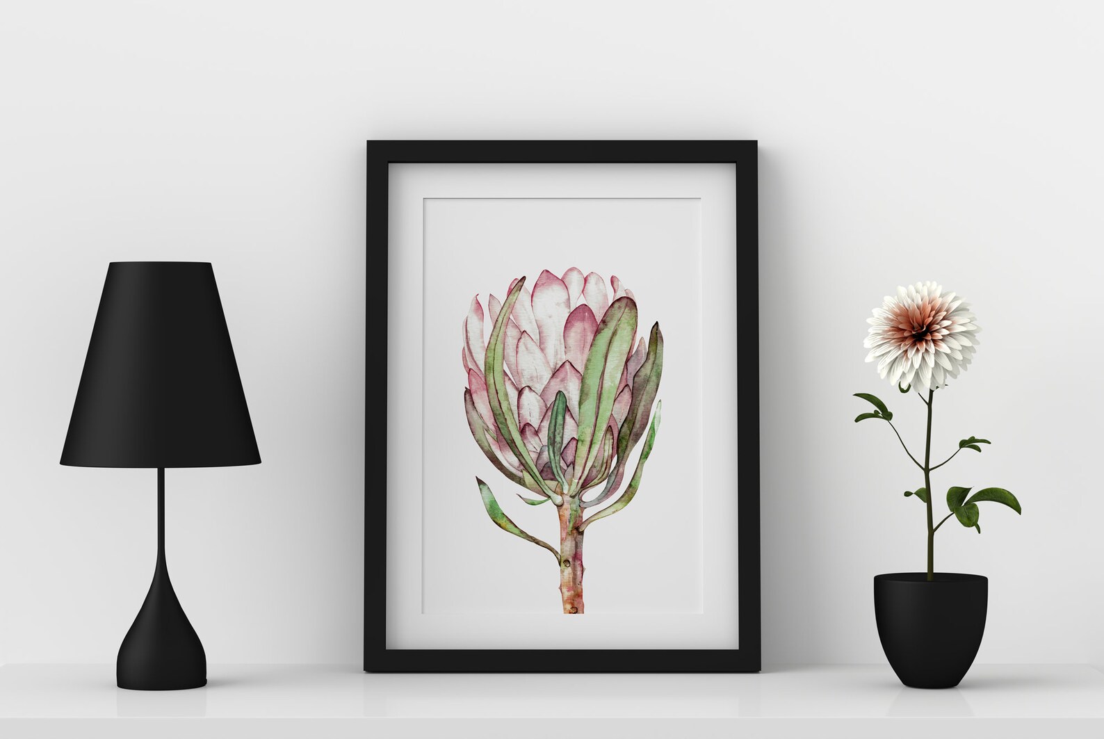 Protea Print Floral Wall Art Printable Botanical Poster - Etsy