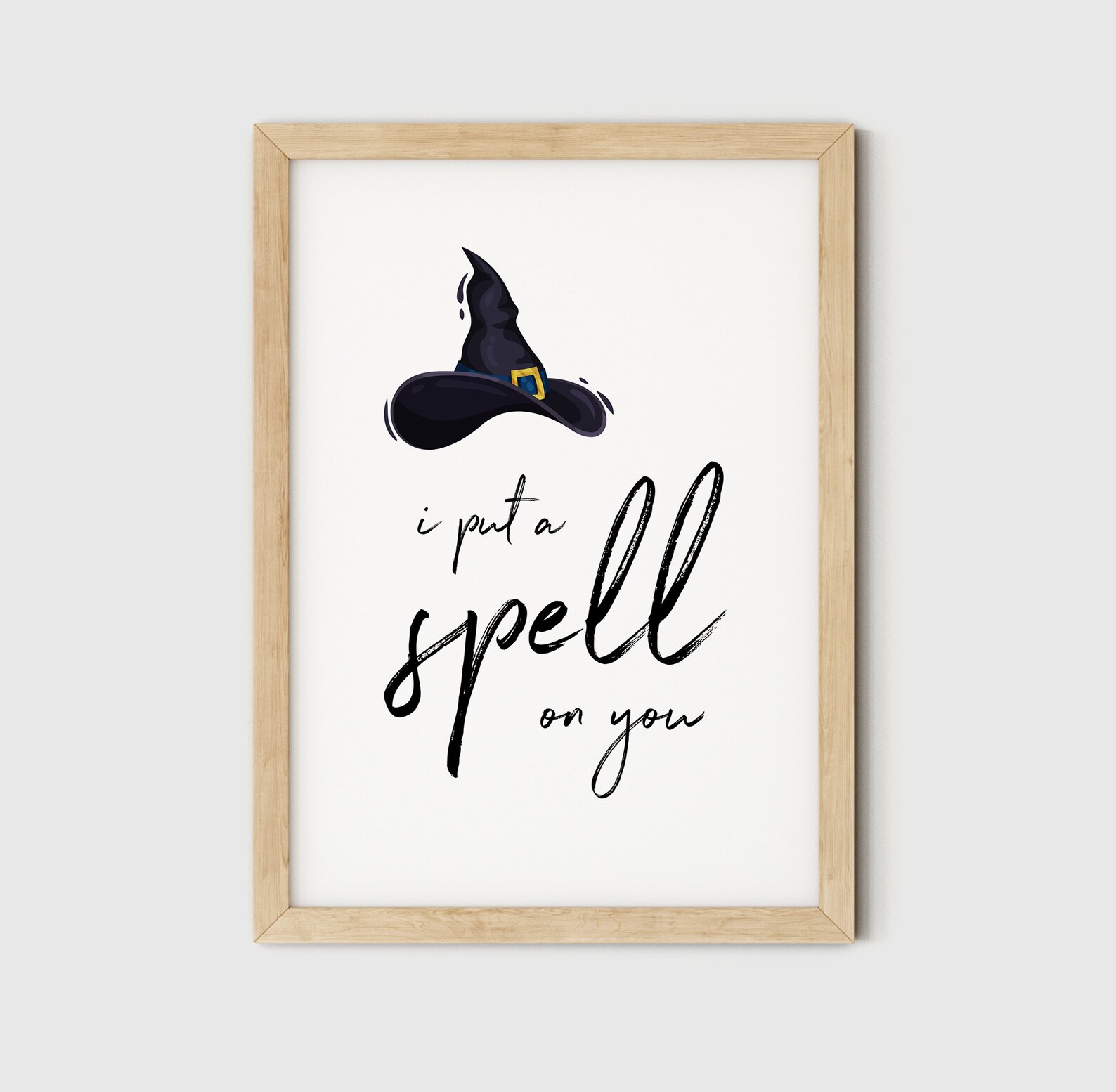 I Put A Spell on You Sign, Halloween Wall Art, Halloween Decor ...