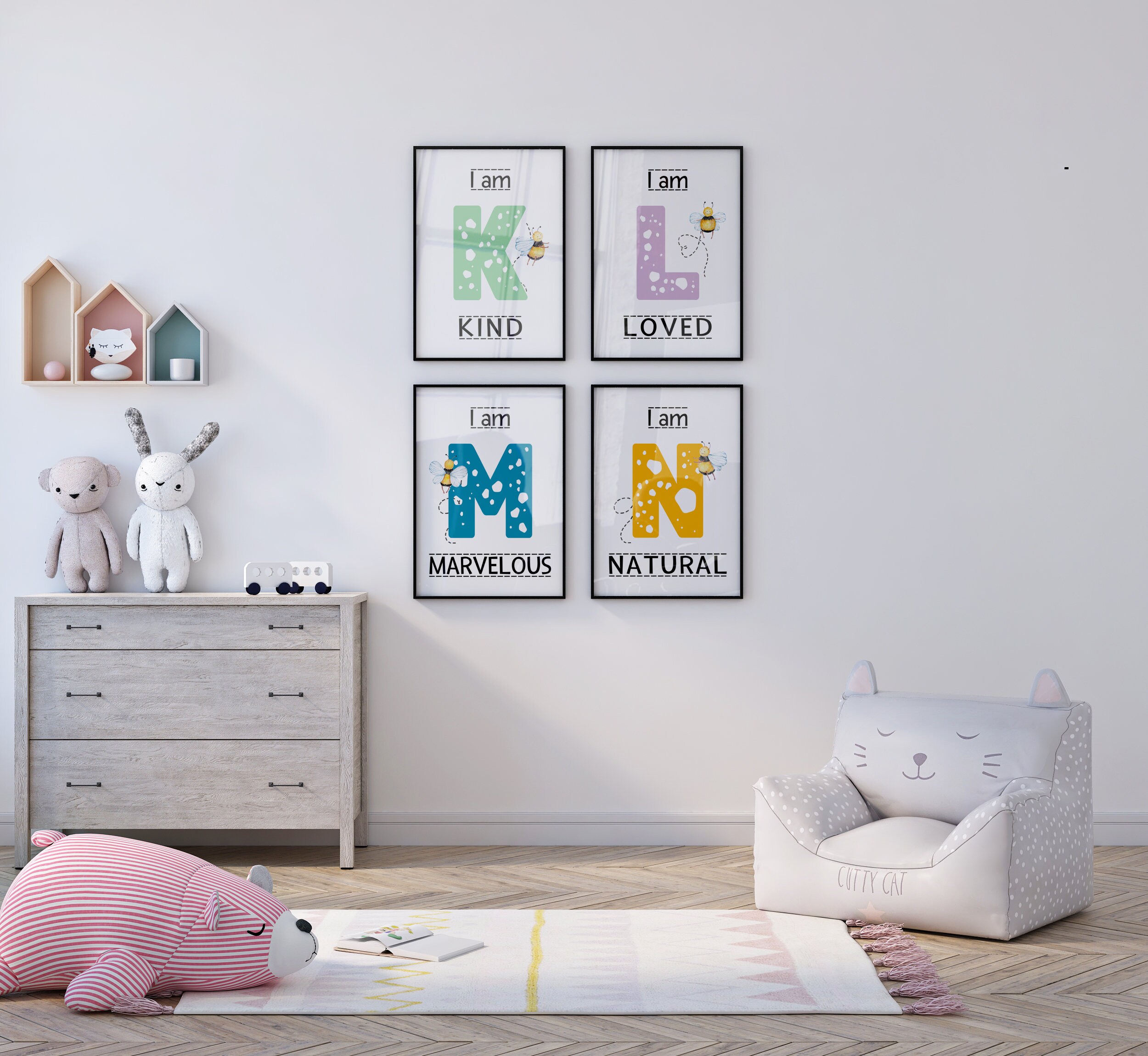 School Wall Decoration Alphabet Positive Affirmations for Kids, Self ...