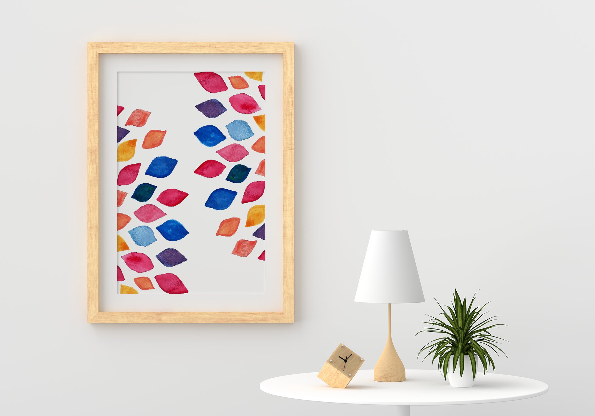 Colorful Wall Art Print, Colorful Poster Digital Download, Printable ...