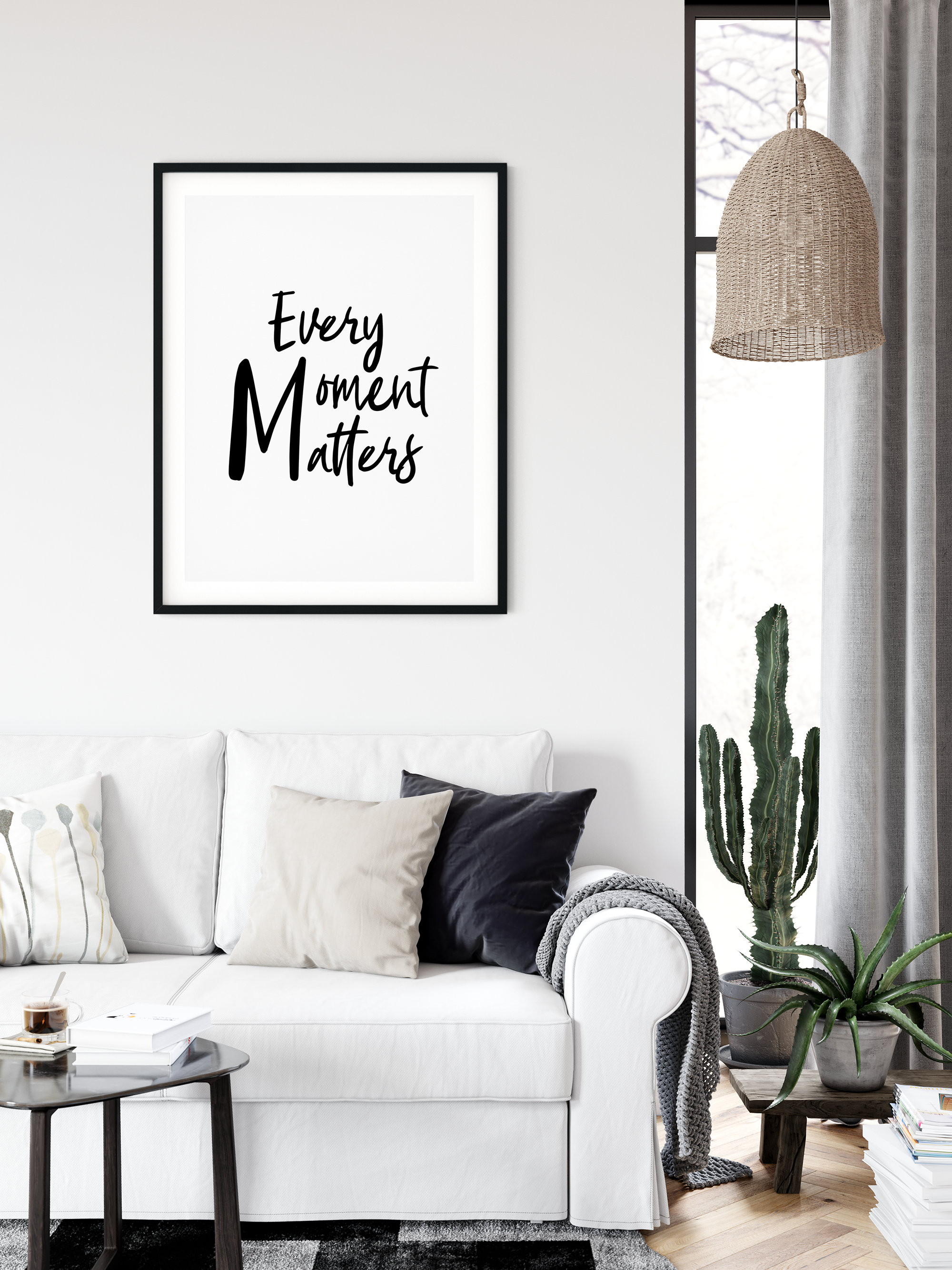 Every Moment Matters Wall Art Print, Inspirational Quote Print ...