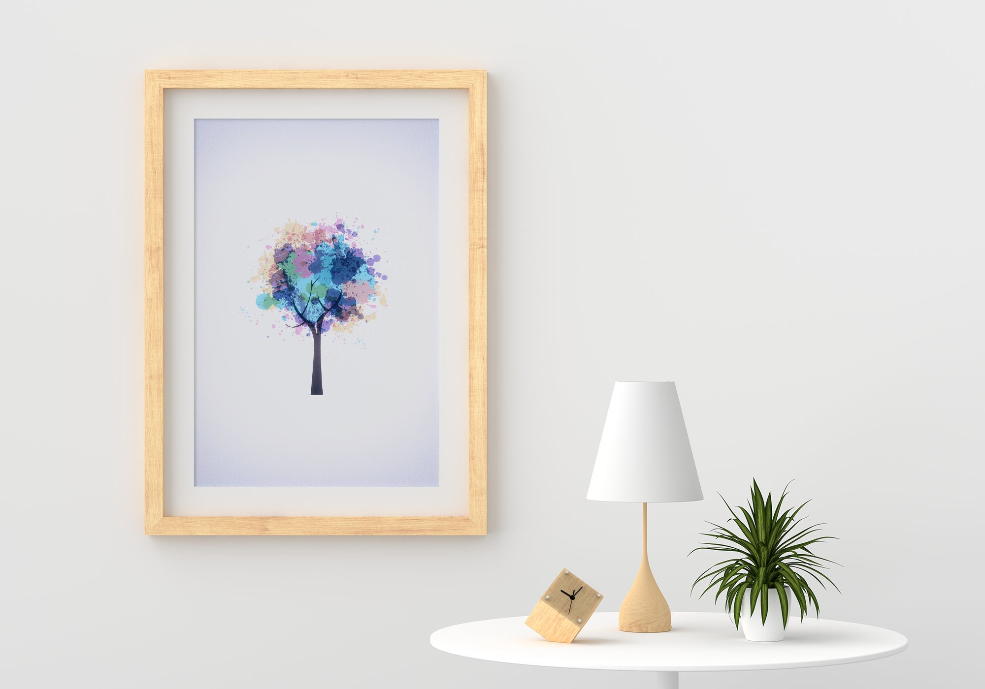 Watercolor Tree Print, Printable Digital Download, Nature Wall Art ...