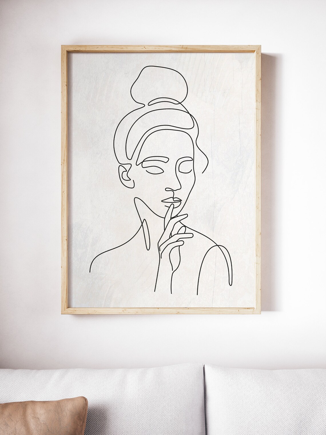 Woman Line Drawing Print Abstract Line Drawing Printable Wall | Etsy