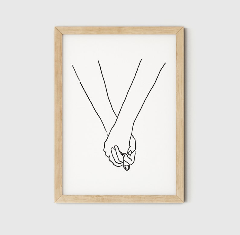 It Was Always You Sign, Line Art Print Set of 3, Line Drawing Printable ...