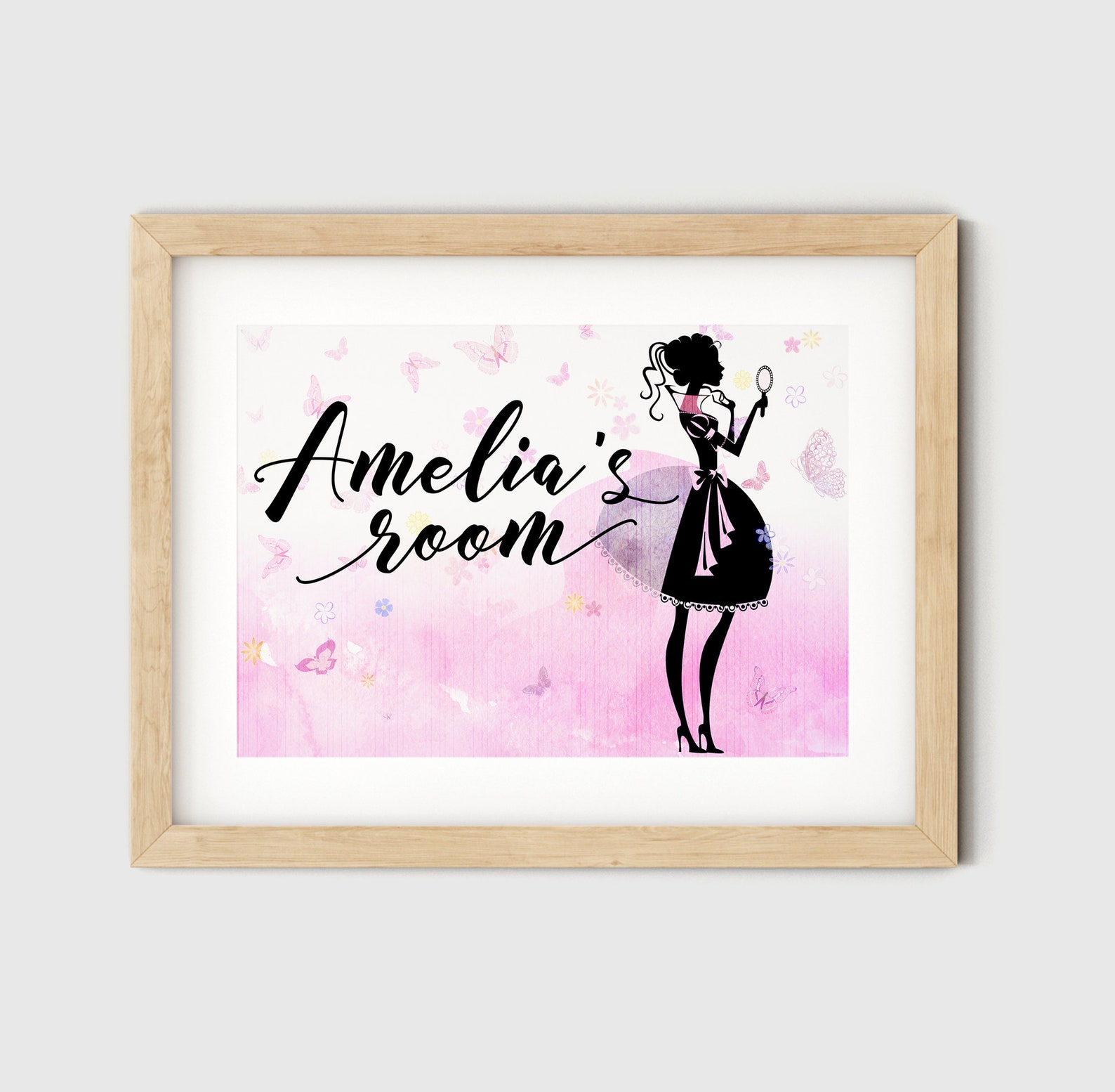 Door Sign for Kids Personalized Name Bedroom Sign Girls Room - Etsy