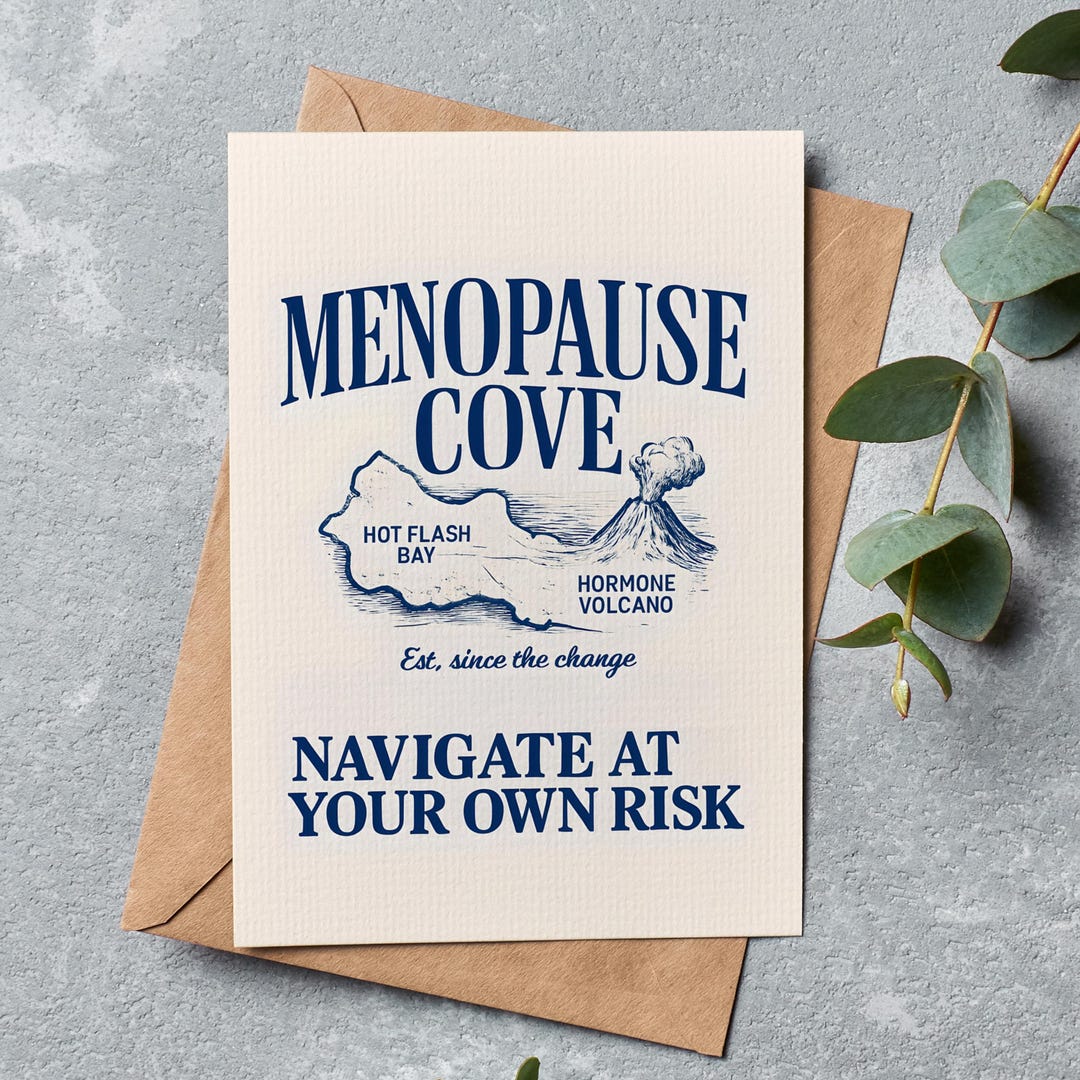 Menopause Birthday Card Printable Perimenopause Card Funny Menopause ...