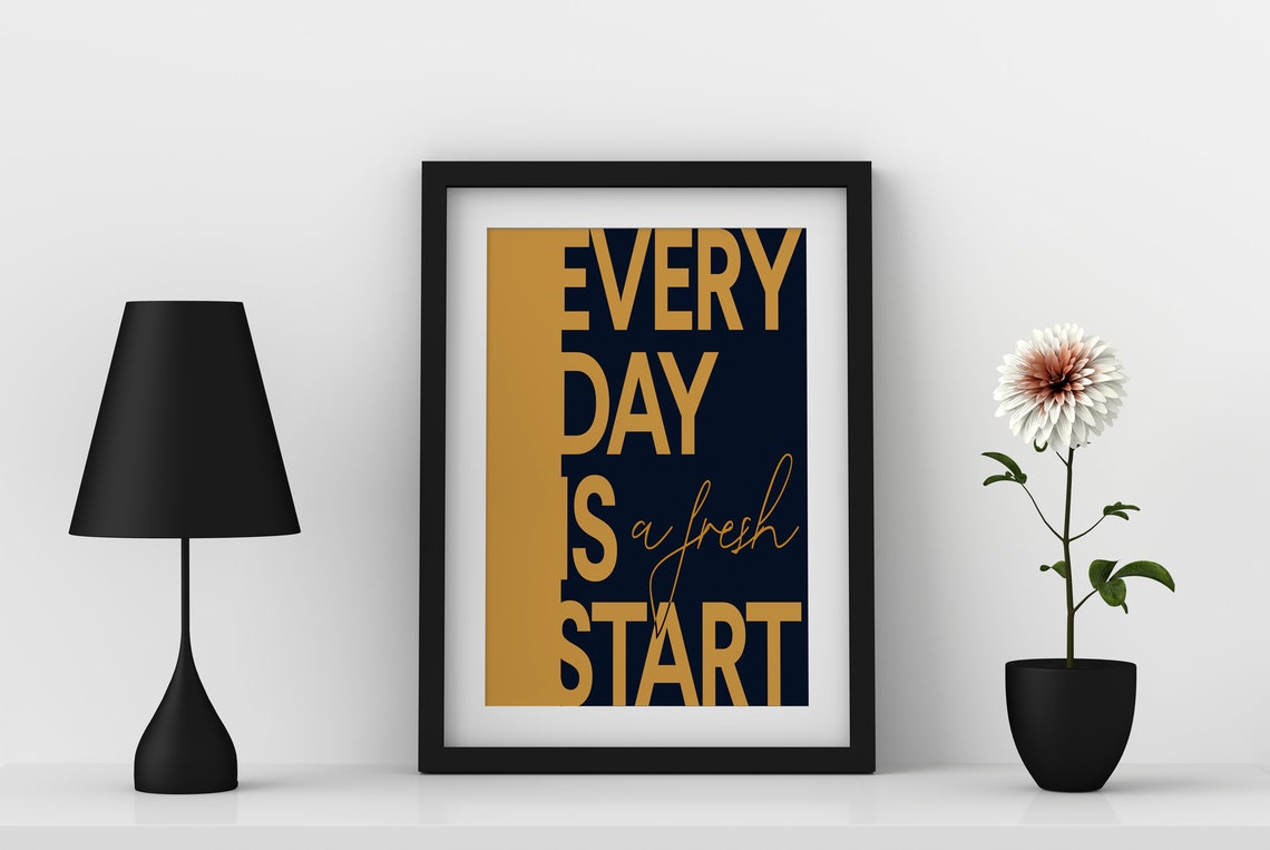 Inspirational Word Printable Art Downloadable Typograhy - Etsy