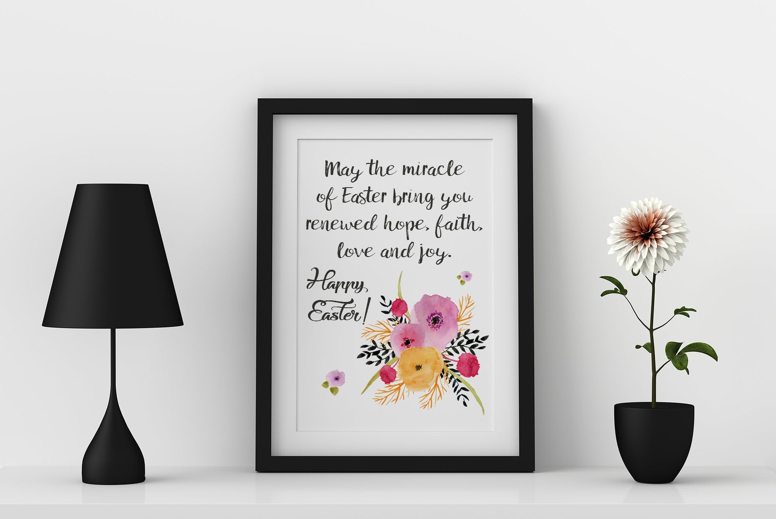 Happy Easter Sign, Easter Decor, Printable Digital Download, Instant ...