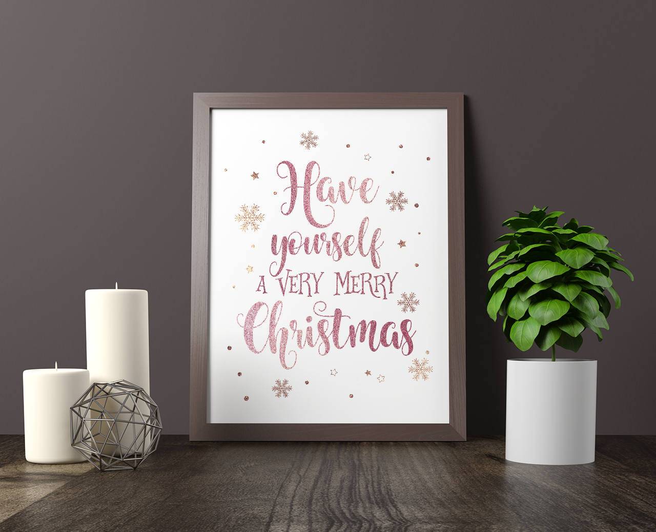 Have Yourself a Very Merry Christmas, Rose Gold Christmas Printable ...