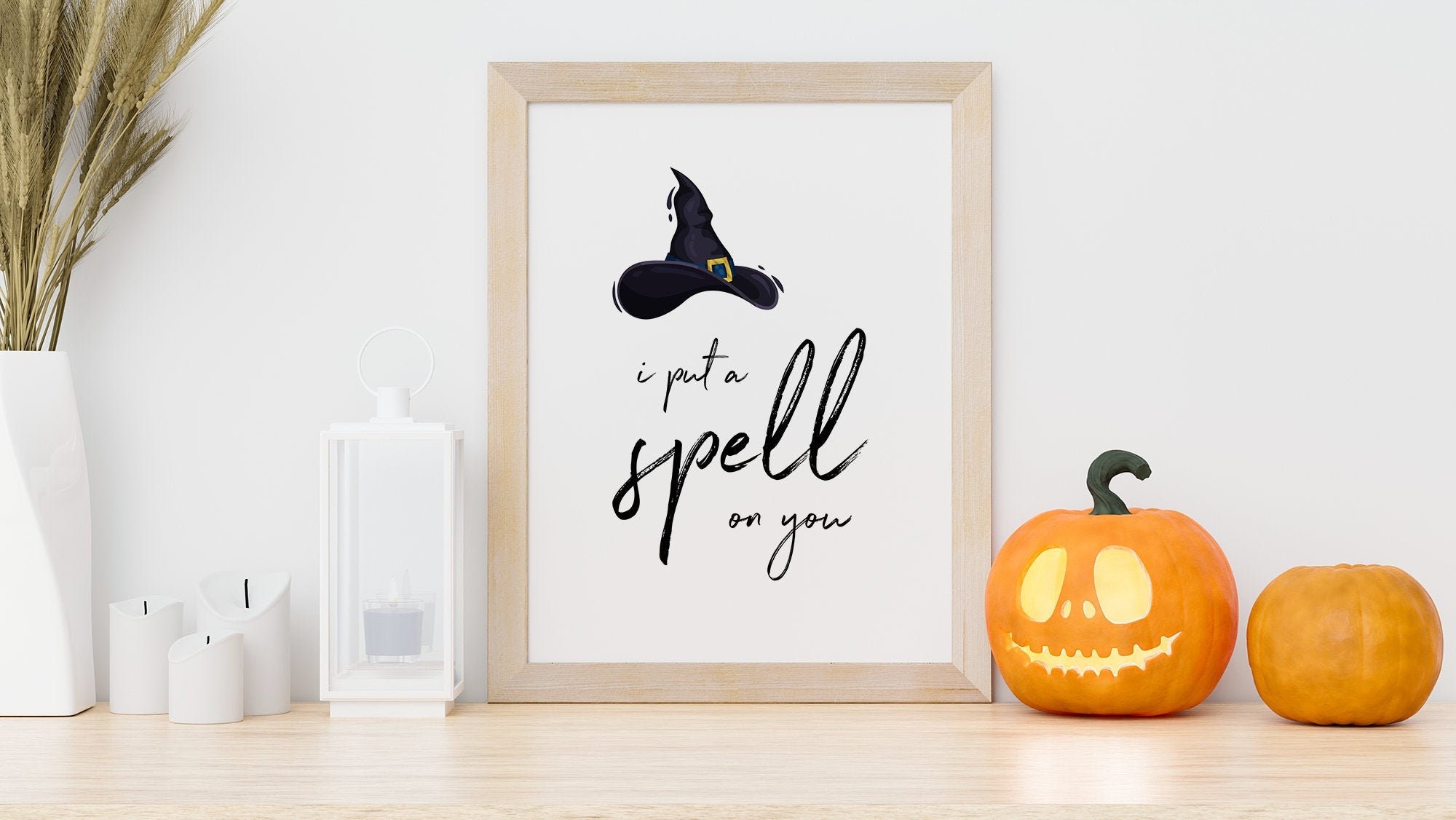I Put A Spell on You Sign, Halloween Wall Art, Halloween Decor ...