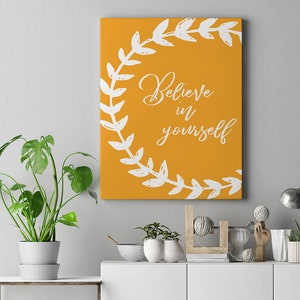 Believe in Yourself Wall Art Printable Typography Poster, Kids Room ...