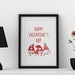 Gnome Valentines Day Card Printable, Valentines Day Gift, Love ...