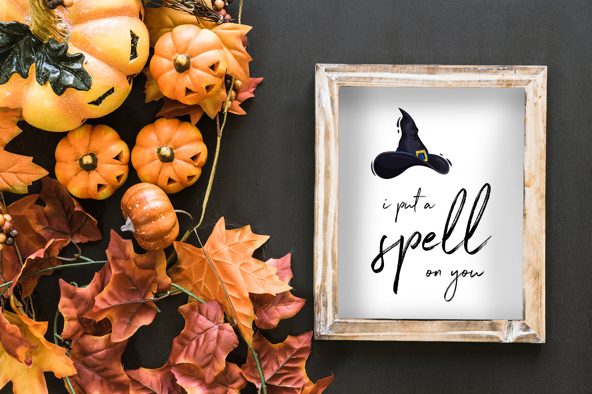 I Put A Spell on You Sign, Halloween Wall Art, Halloween Decor ...