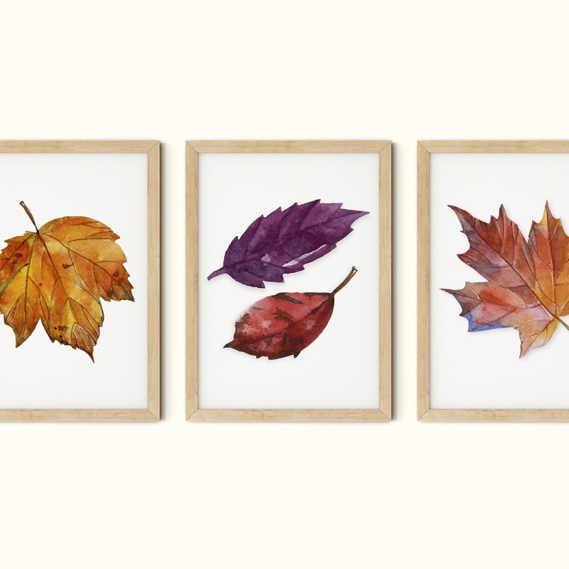 Fall Leaves Print - Etsy