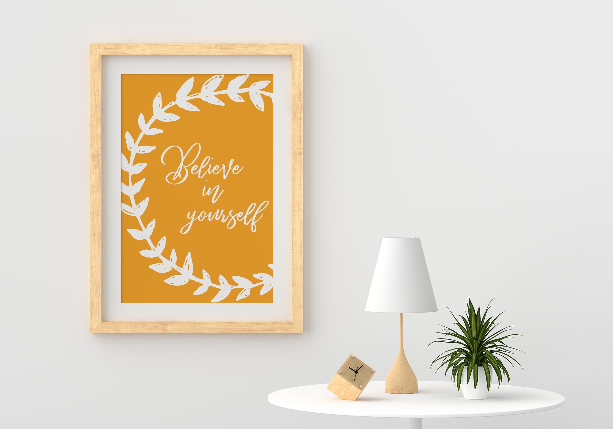Believe in Yourself Wall Art Printable Typography Poster, Kids Room ...
