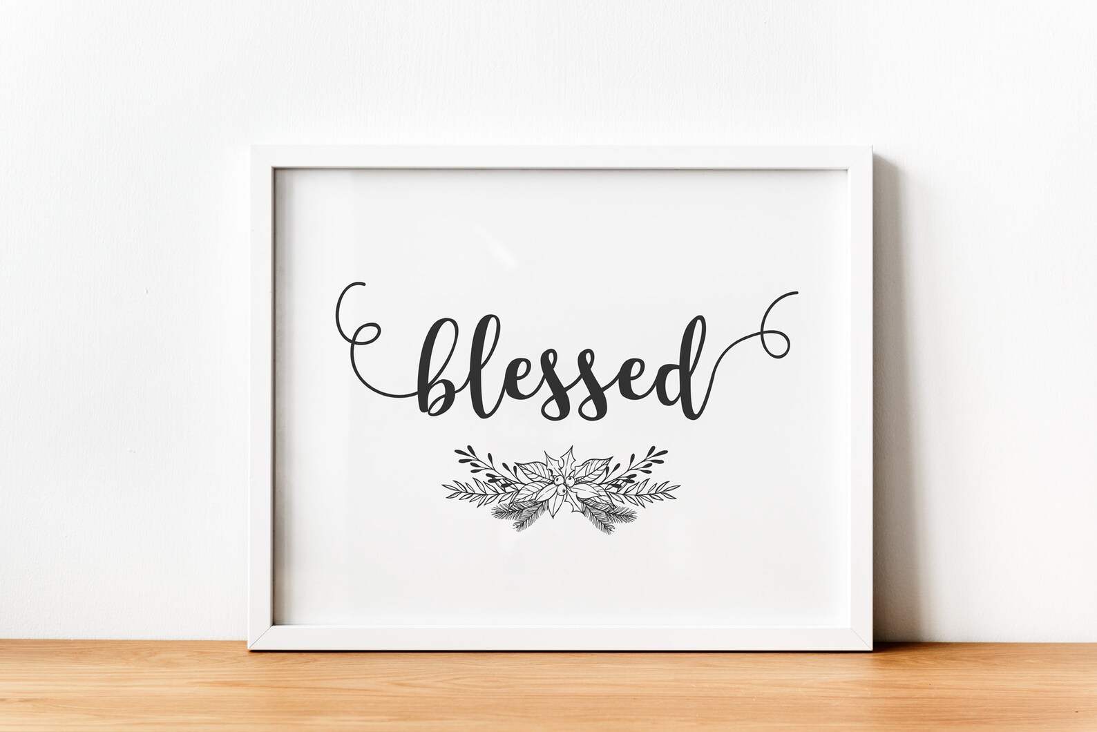 Blessed Sign Christmas Printable Wall Art Holiday Decor - Etsy