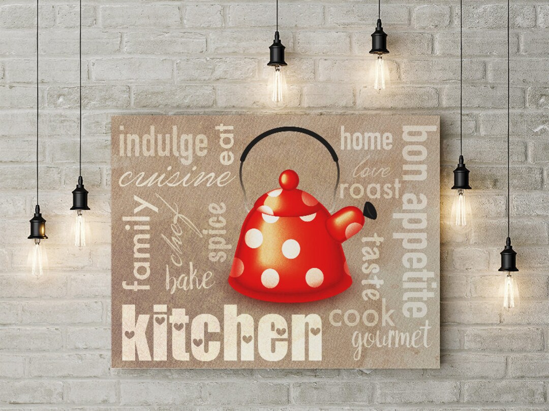 Kitchen Wall Decor, Kitchen Modern Art 28x20 Print, Printable Kitchen ...