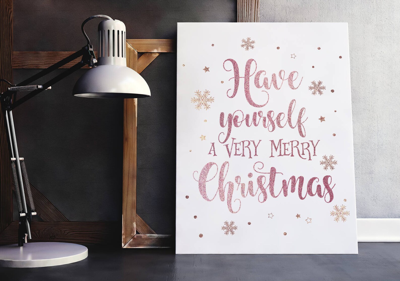 Have Yourself a Very Merry Christmas, Rose Gold Christmas Printable ...